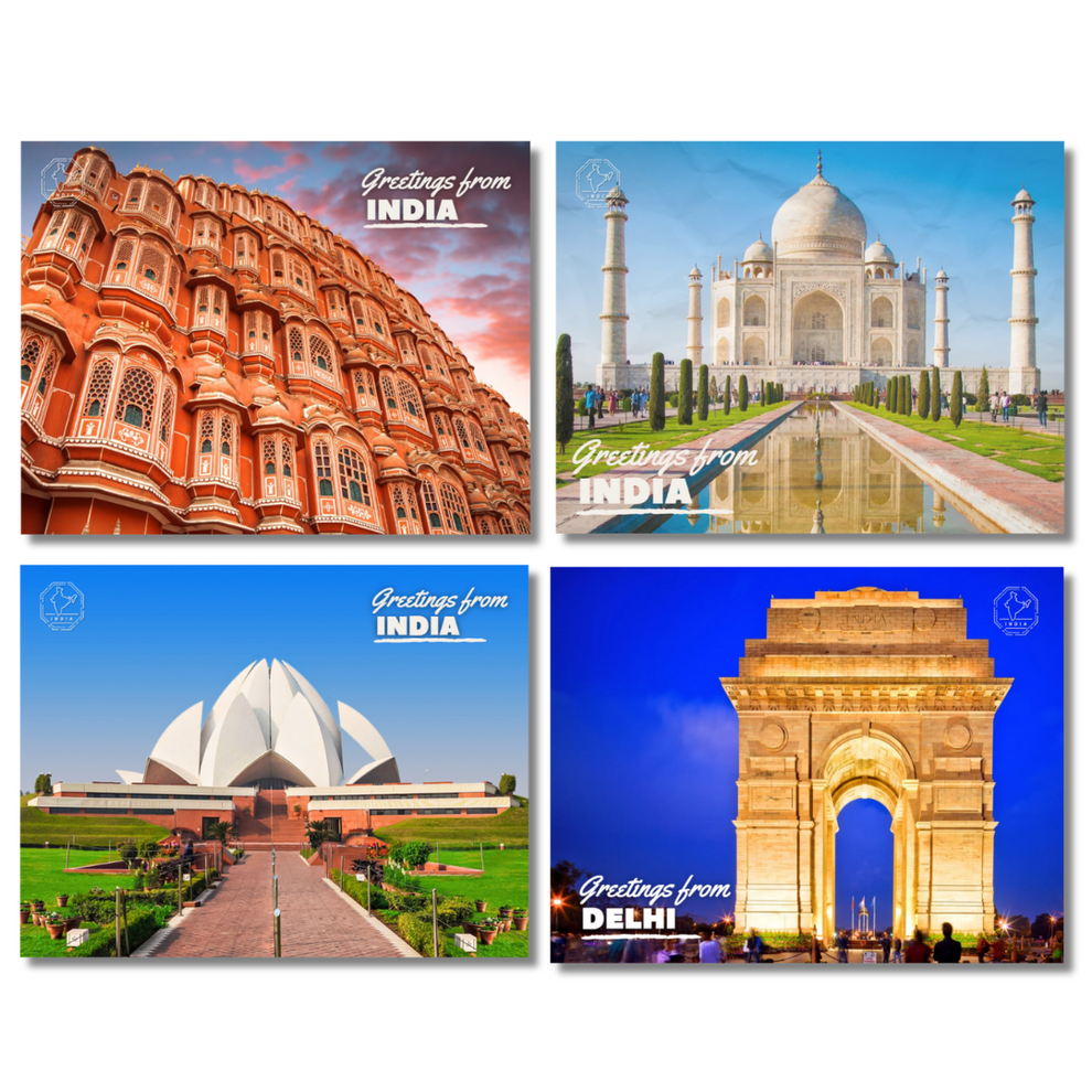 Landmarks & Monuments of India Postcards - Pack of 30 (Free Envelopes ...